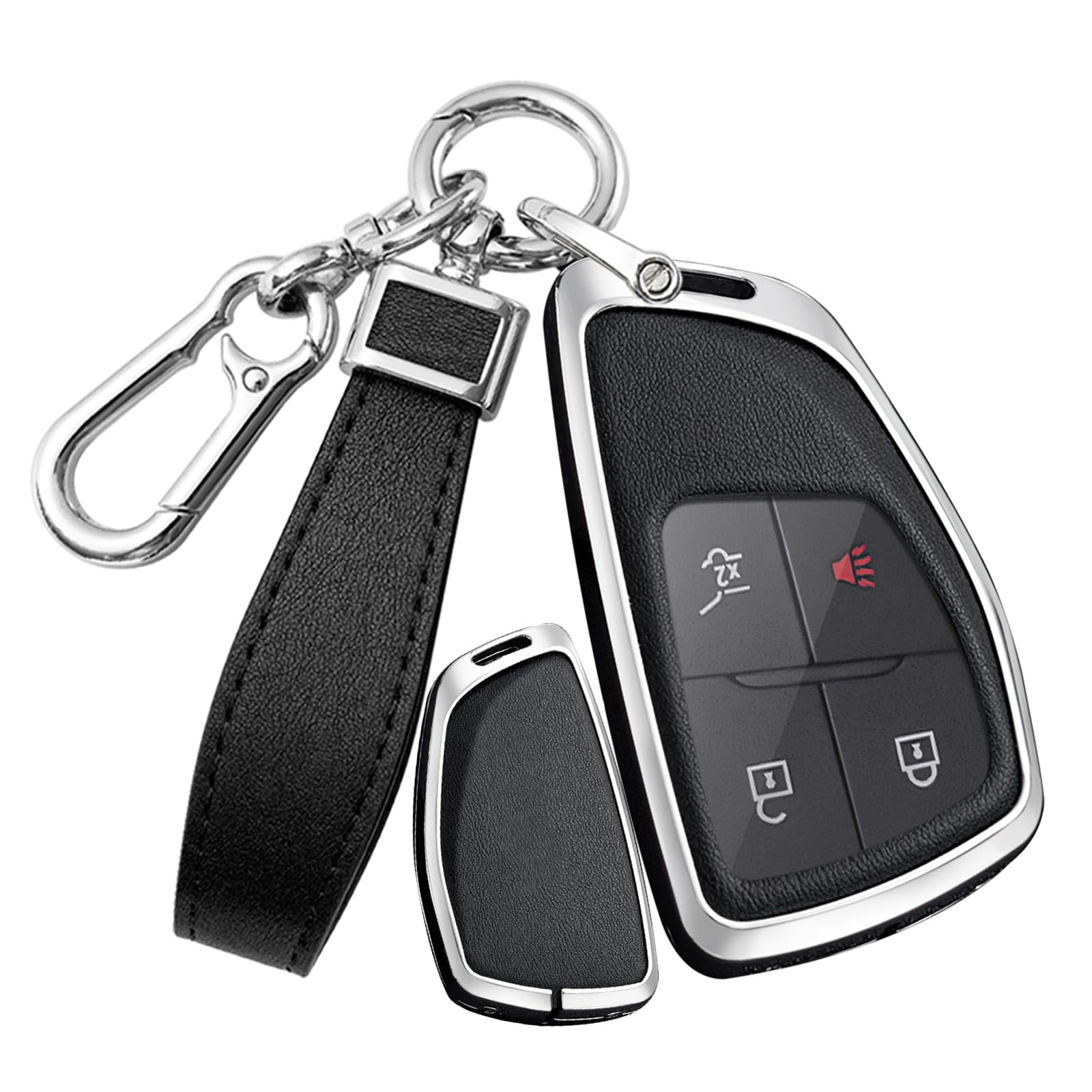 PU Leather 3/4/5/6 Button Smart Key Fob Cover - Fit for Buick Envision ...