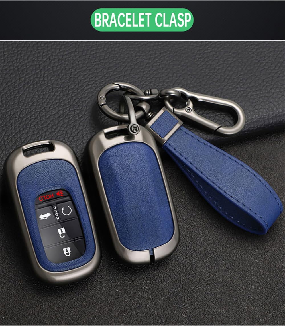PU Leather 3/4/5 Button Key Fob Cover Fit for Honda Civic 2022 2023 ...