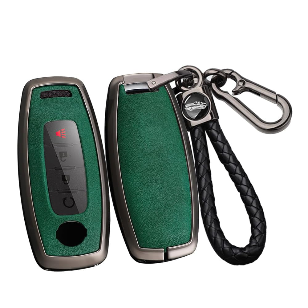 PU Leather 3/4/5 Button Key Fob Cover Fit for Nissan Rogue 2024 2023 ...