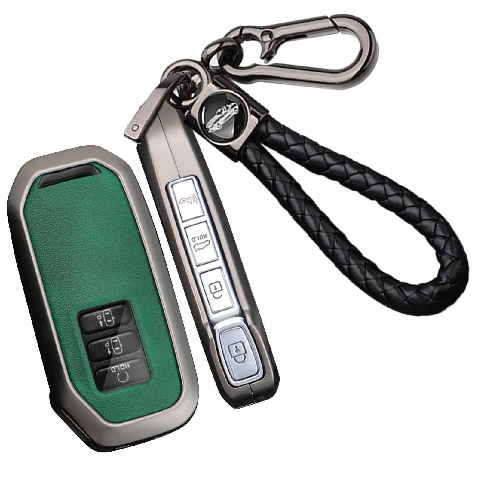 PU Leather 7 Button Key Fob Cover Compatible with Kia EV6 K5 Seltos ...