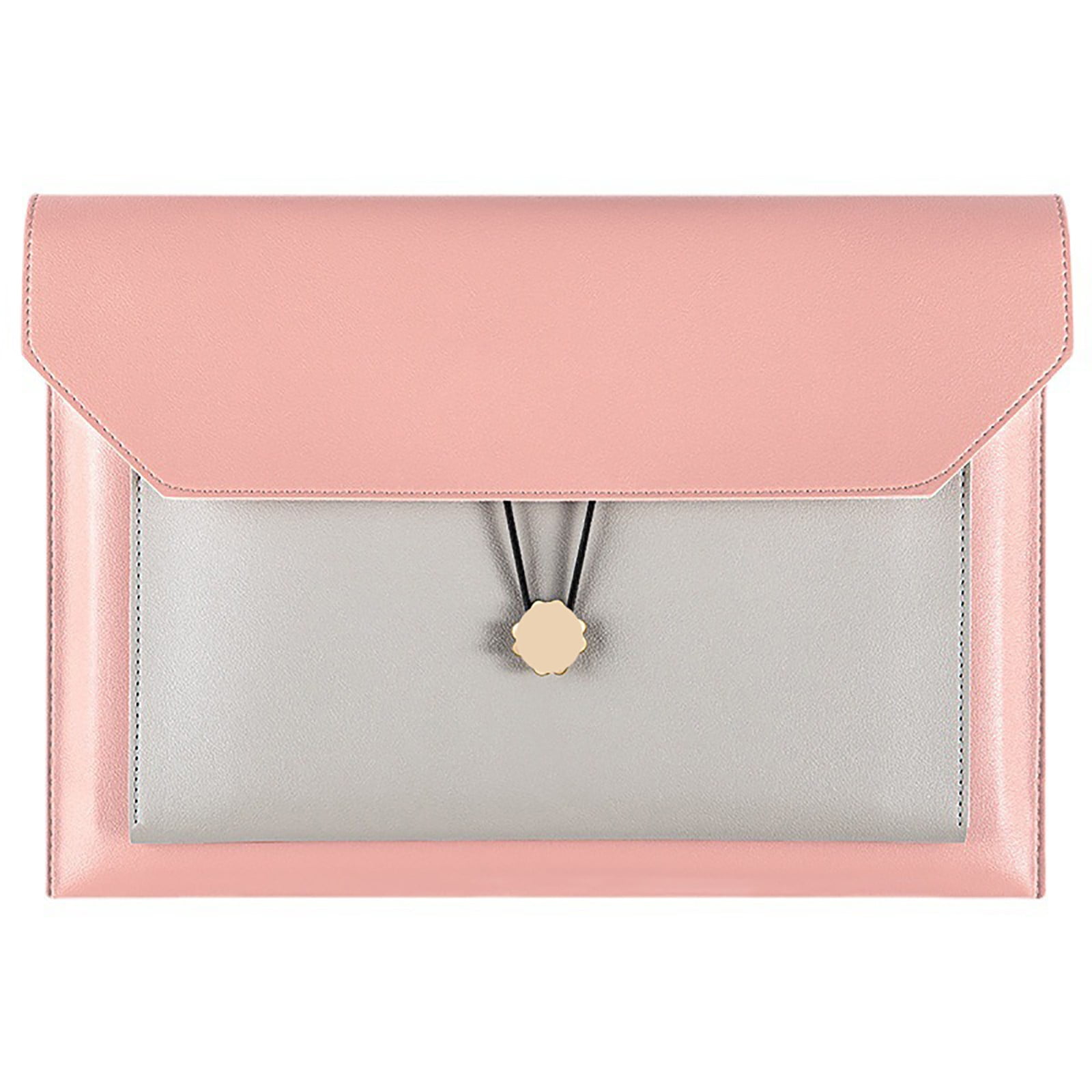 PU Leather A4 File Folder - Heavy-Duty Document Holder with 2 ...