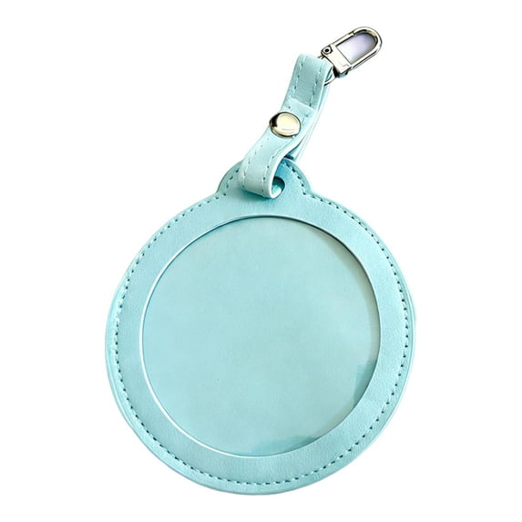 PU Leather Badge Protection Cover with Clear Window, Sturdy Clasp and ...