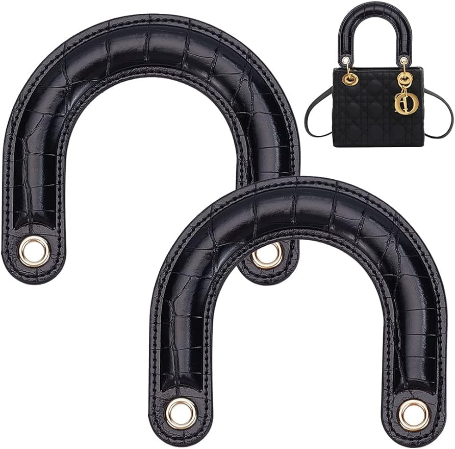 PU Leather Bag Handles 2pcs U-Shaped Handbags Handles Replacement ...