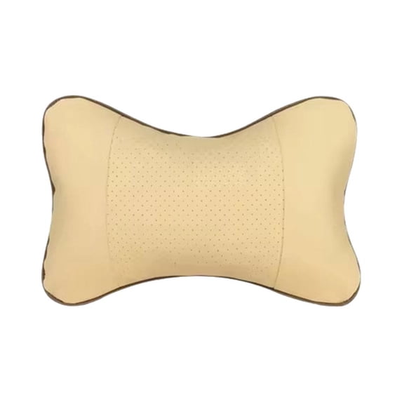 PU Leather Car Neck Pillow with Breathable Mesh Design for Neck ...