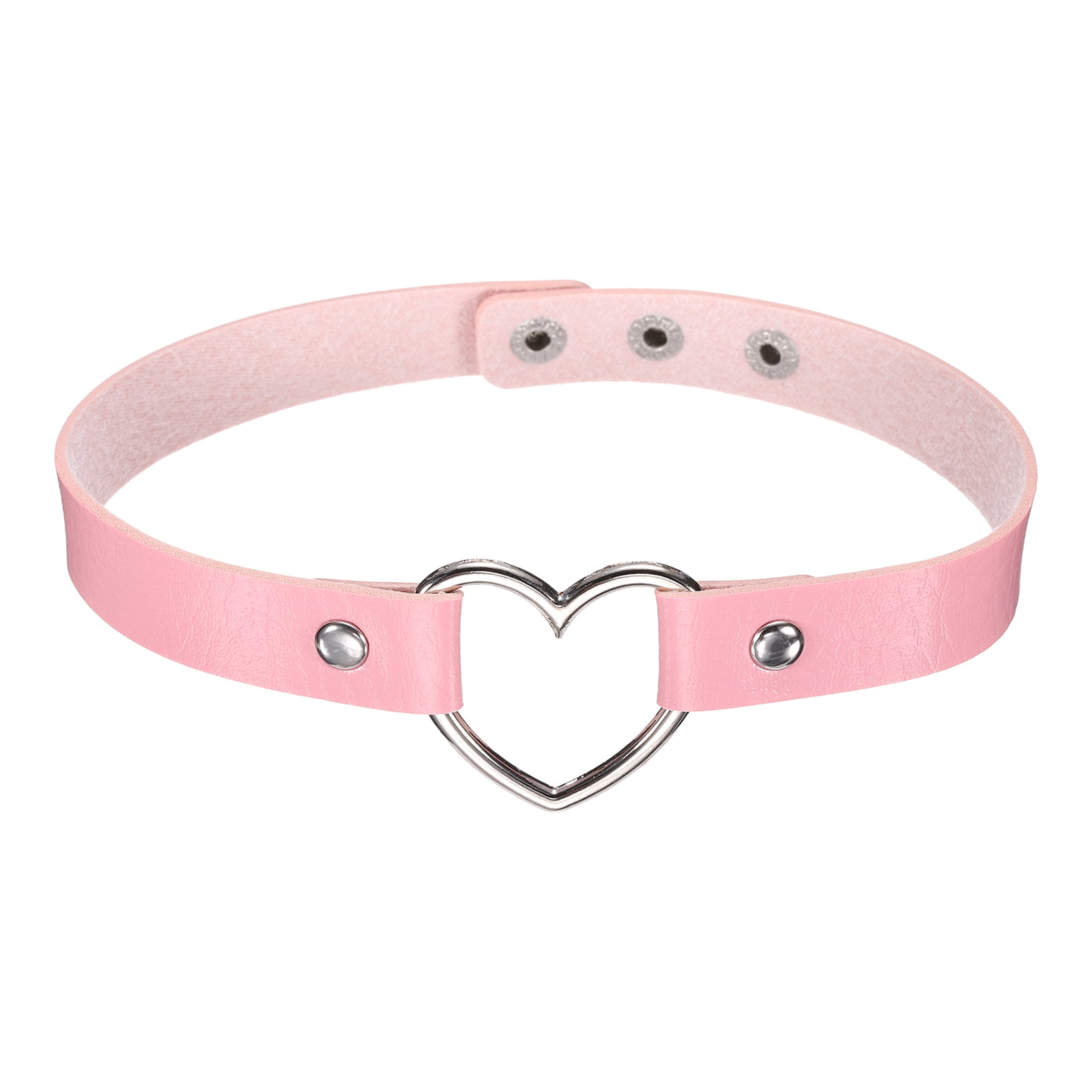 PU Leather Chokers, Love Heart Chokers Collar Necklace Gothic Punk ...