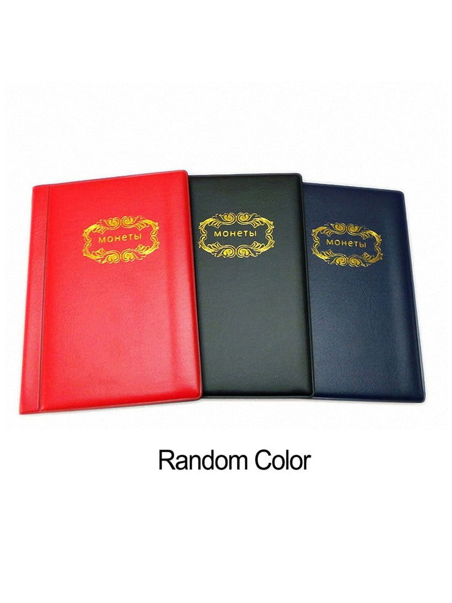 PU Leather Coin Album Collection Book with 120 Pockets for ...