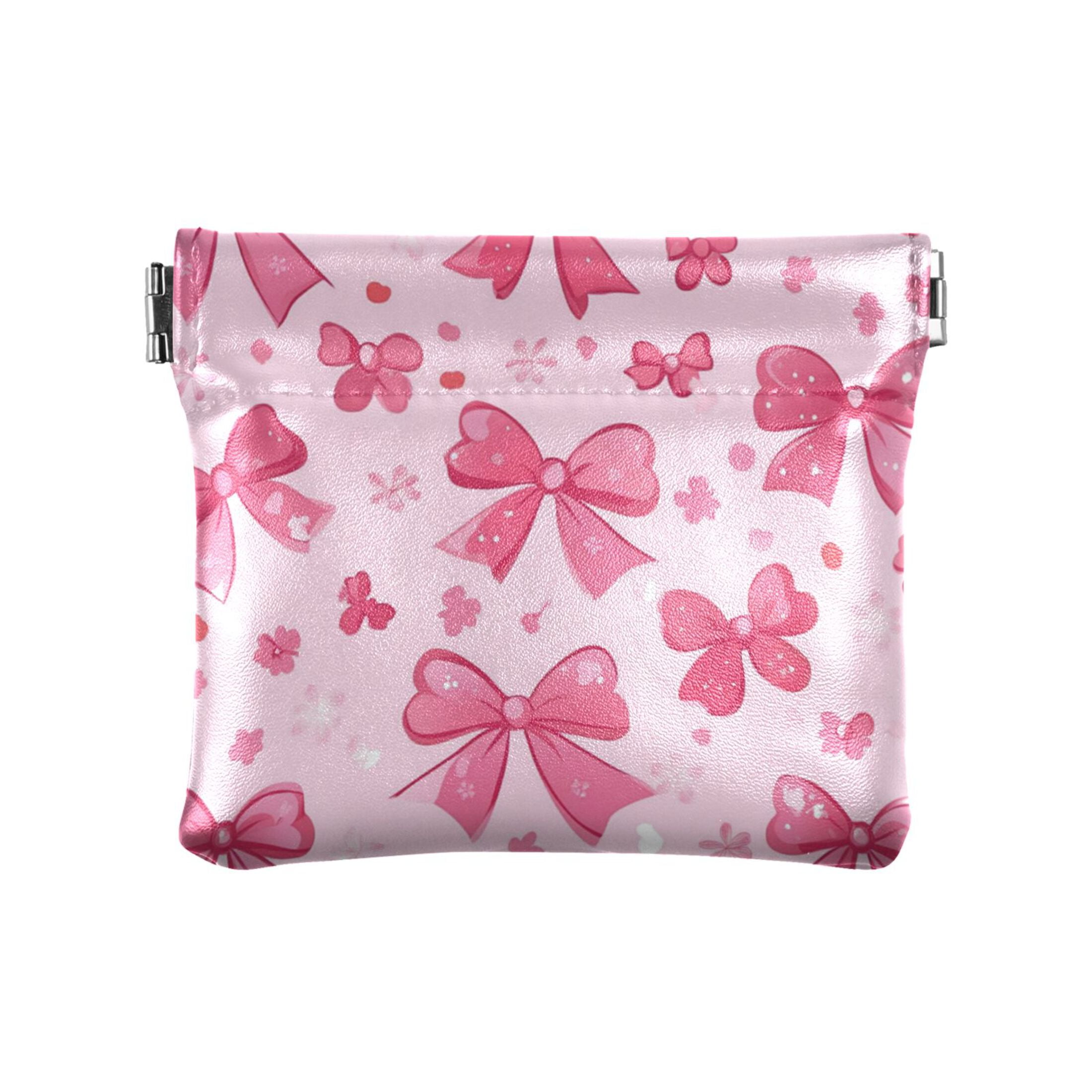 PU Leather Coin Wallet with Snap Closure Clutch Bag Holder Small Wallet ...