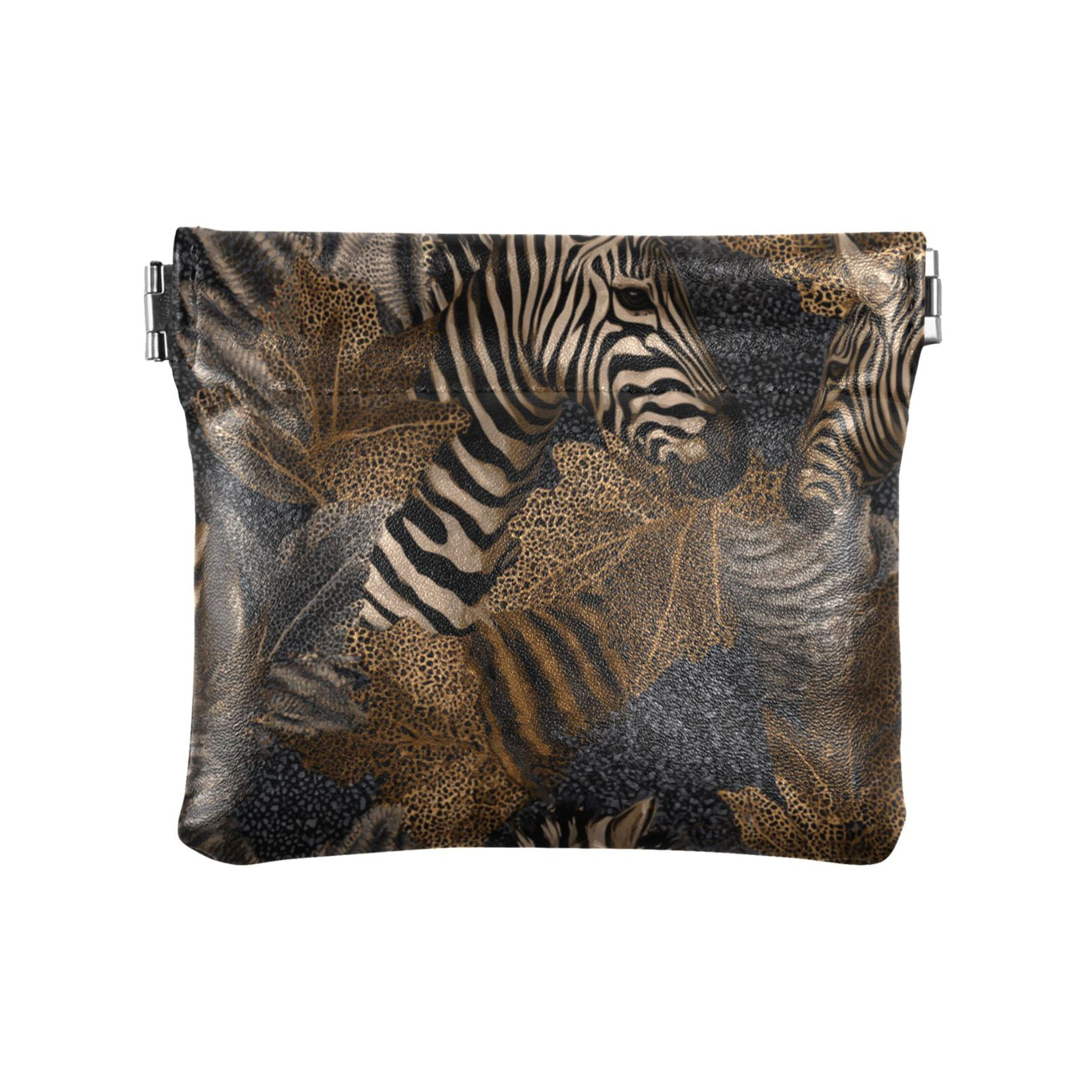 PU Leather Coin Wallet with Snap Closure Clutch Bag Holder Small Wallet ...