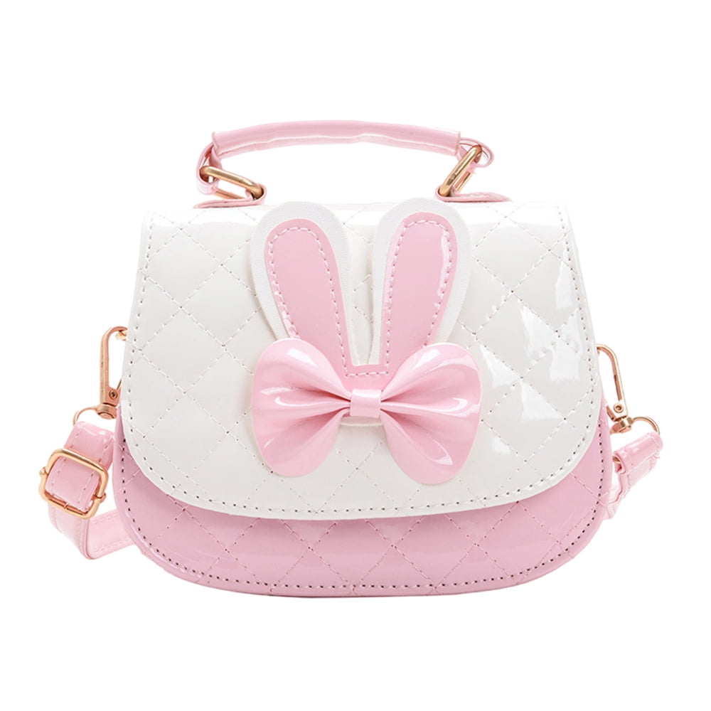 PU Leather Crossbody Bag Cute Girls Women Shoulder Bag Kids Bag-Pink ...