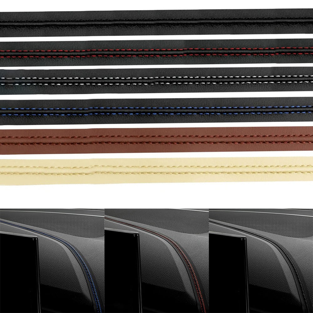 PU Leather DIY Flexible Interior Moulding Trim Strips Car Accessoris ...