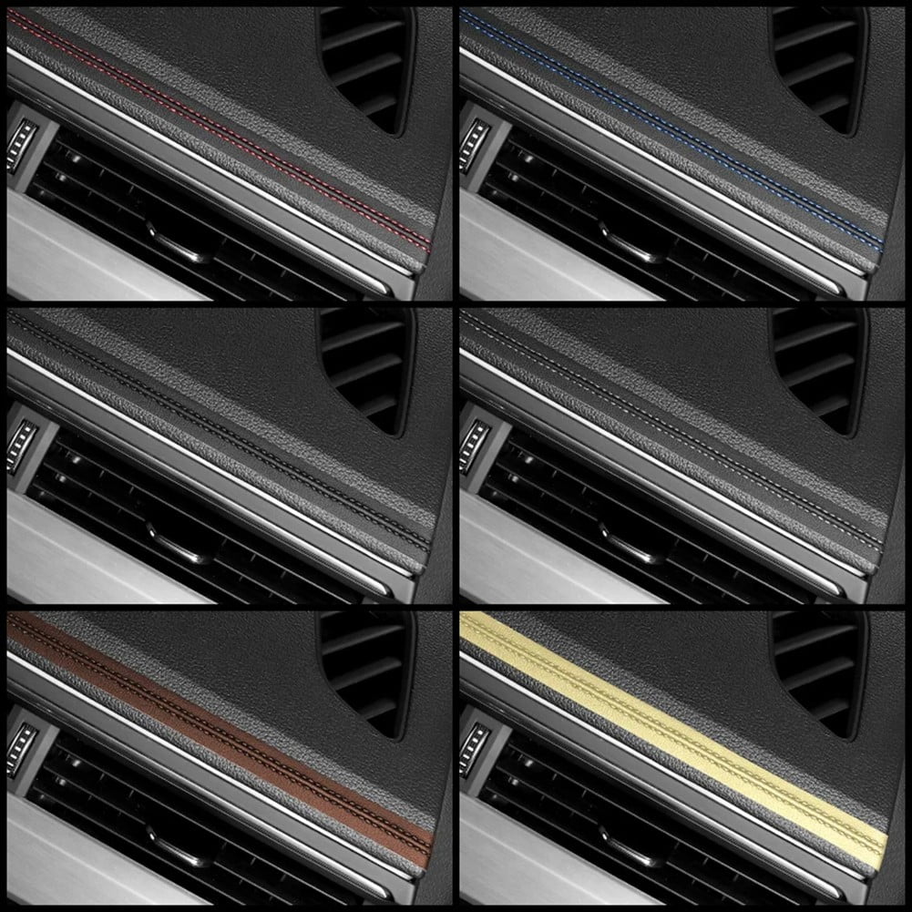 PU Leather DIY Flexible Interior Moulding Trim Strips Car Accessoris ...