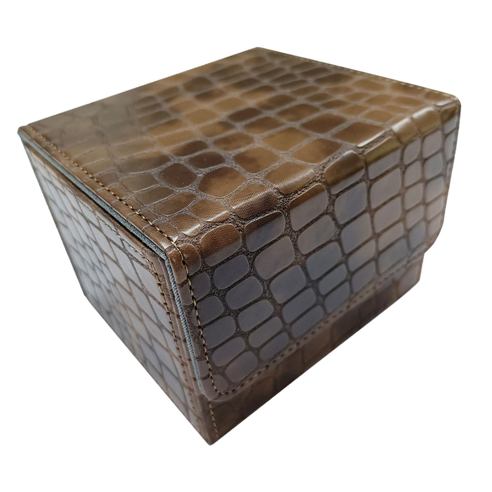 PU Leather Deck Card Boxes Large Size Fits 100 Cards Deck Game Box for ...