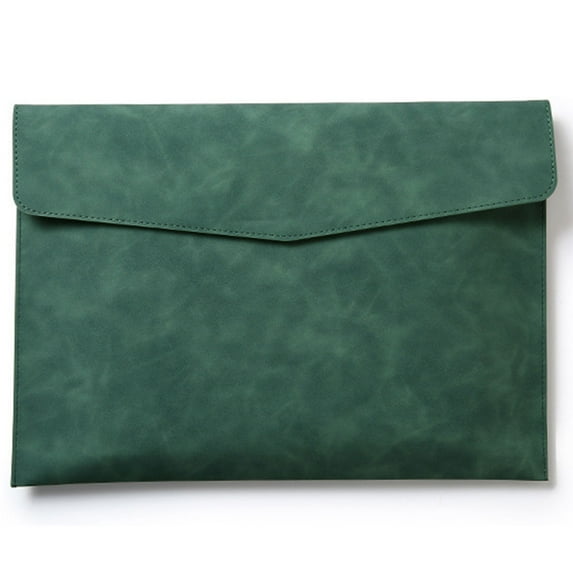 PU Leather Document Folder Carrying Case Closure Water Resistant File ...