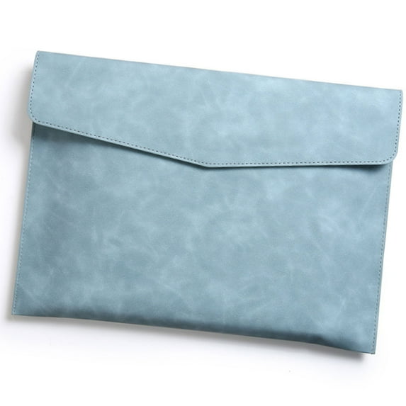 PU Leather Document Folder Carrying Case Closure Water Resistant File ...