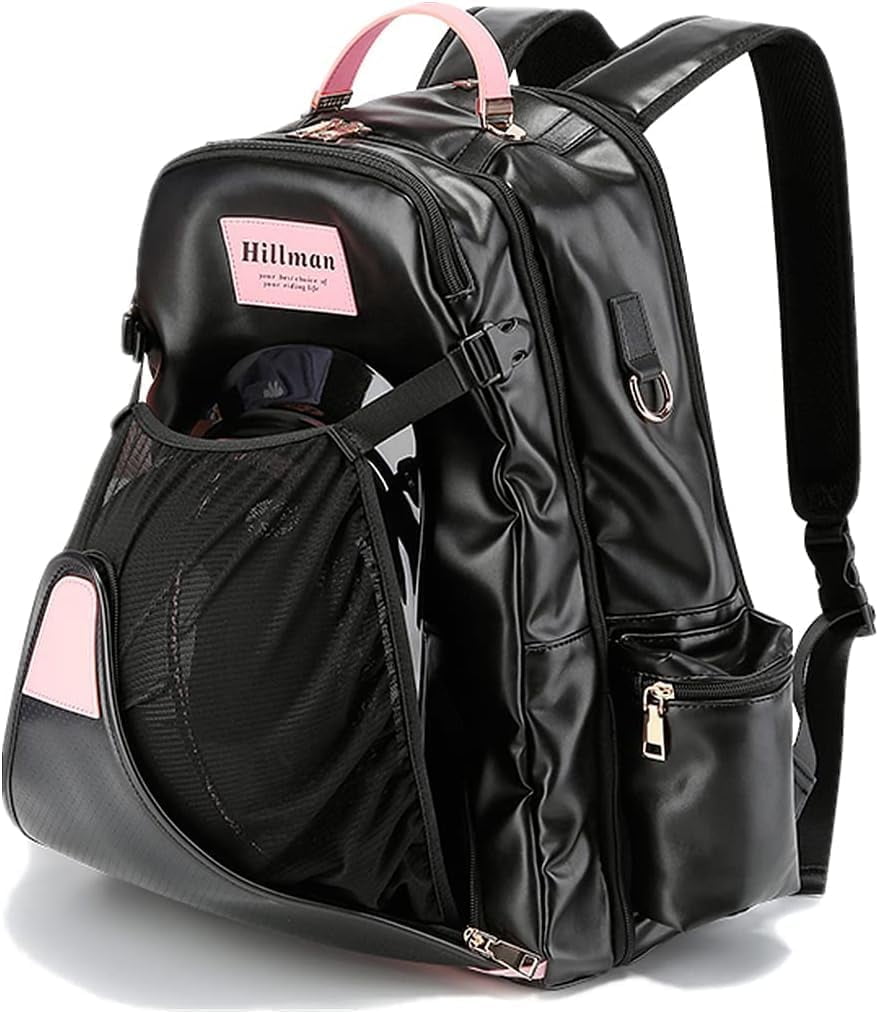 PU Leather Equestrian Backpack with Holder,Boot Bag Equestrian Horse ...