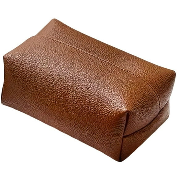 PU Leather Facial Tissue Box Organizer Rectangle Tissue Box Cover ...