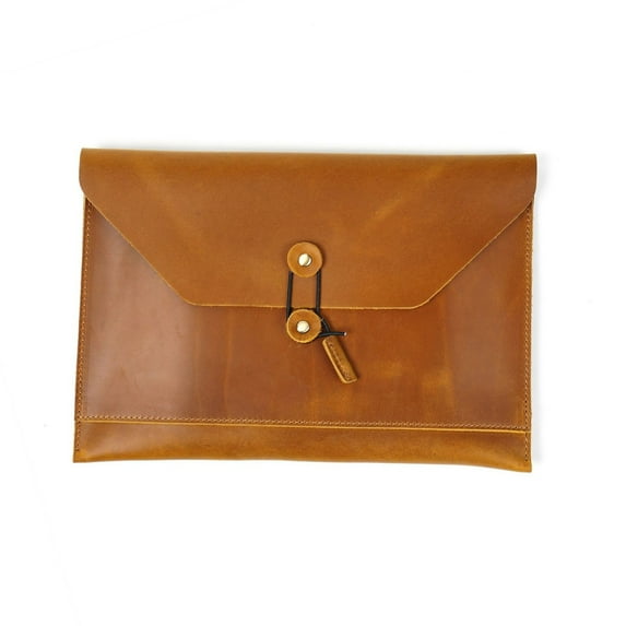 PU Leather File Folder Case Leather Document Folder with String Closure ...