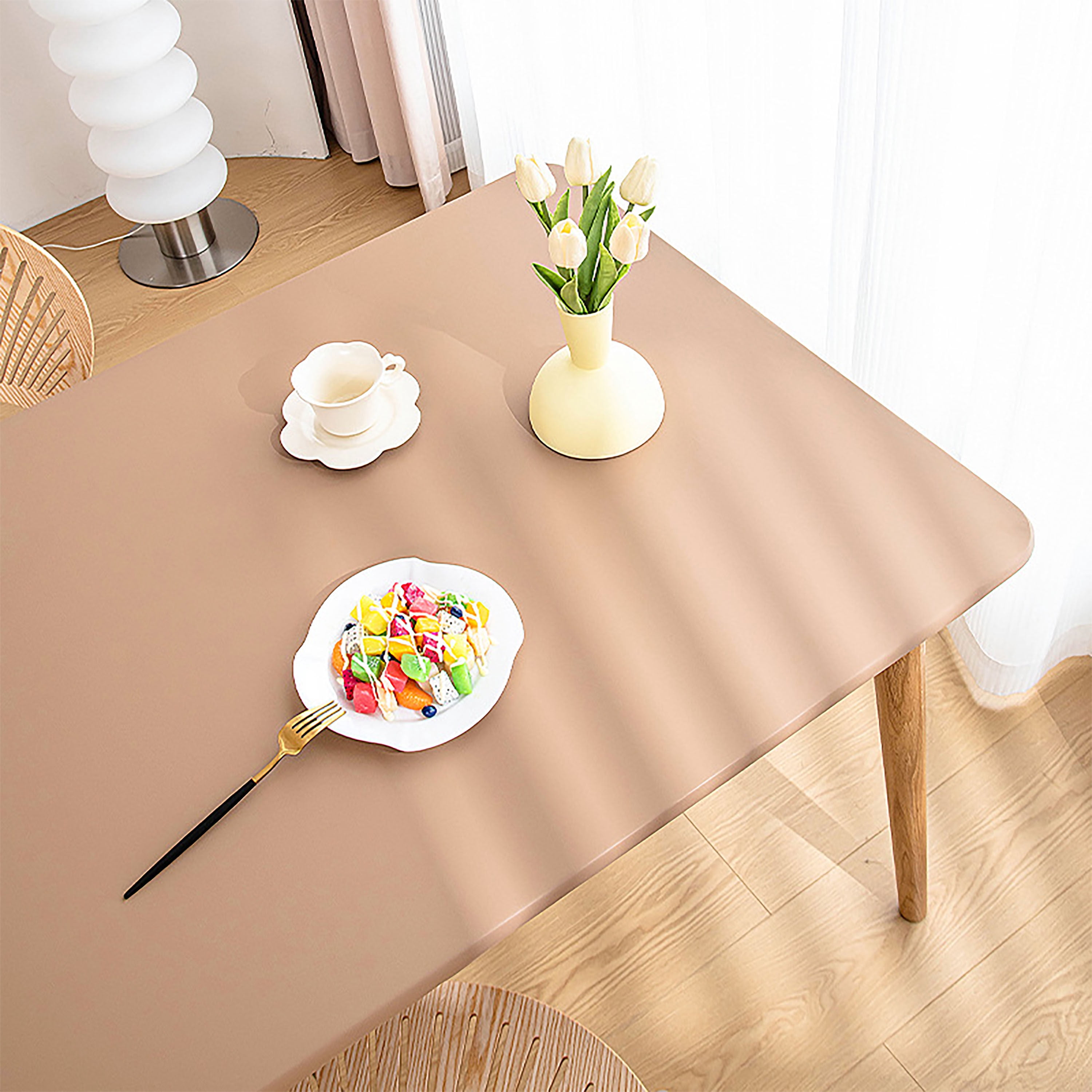 PU Leather Fitted Rectangle All-inclusive Table Covers For Dining Room ...