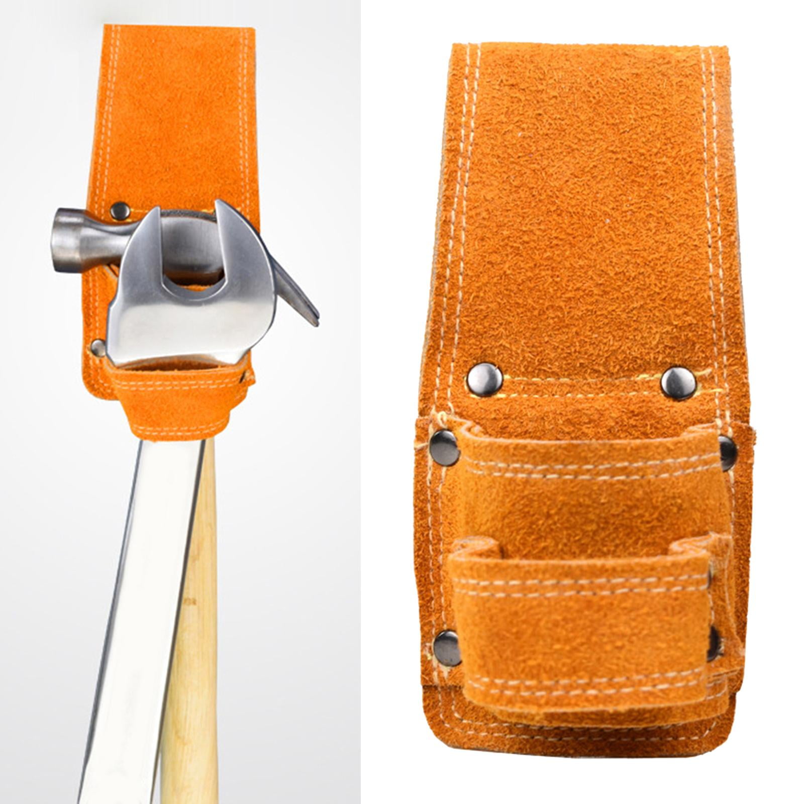 PU Leather Hammer Holder Organizer Wrench Storage Loop Rack Pocket ...