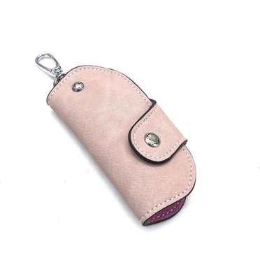 Compact Key Chain Organizer With Leather Strap, Smart Key Ring Holds 8 ...