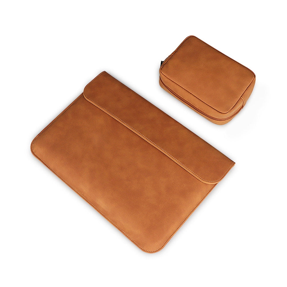 PU Leather Laptop Sleeve for Retina 14 15 IN Lenovo HP Notebook ...