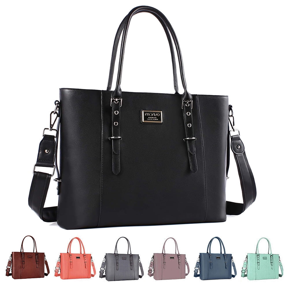 PU Leather Laptop Tote Bag for MacBook Air Pro 15 15.6 16 17 17.3 inch ...