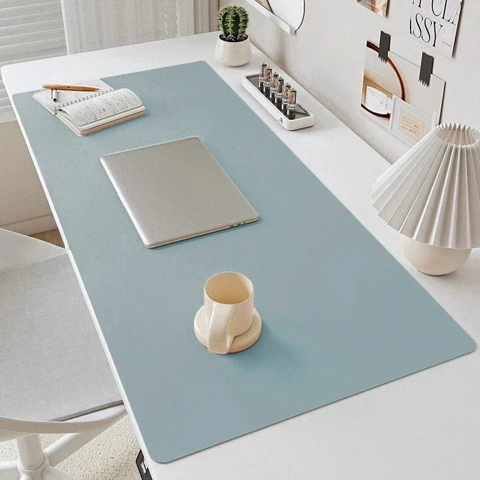 PU Leather Mouse Pads Desk Mat for Office Solid Color Gaming Waterproof ...