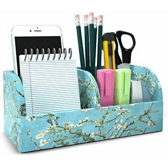 PU Leather Supply Organizer,Remote Control Holder Multifunctional ...