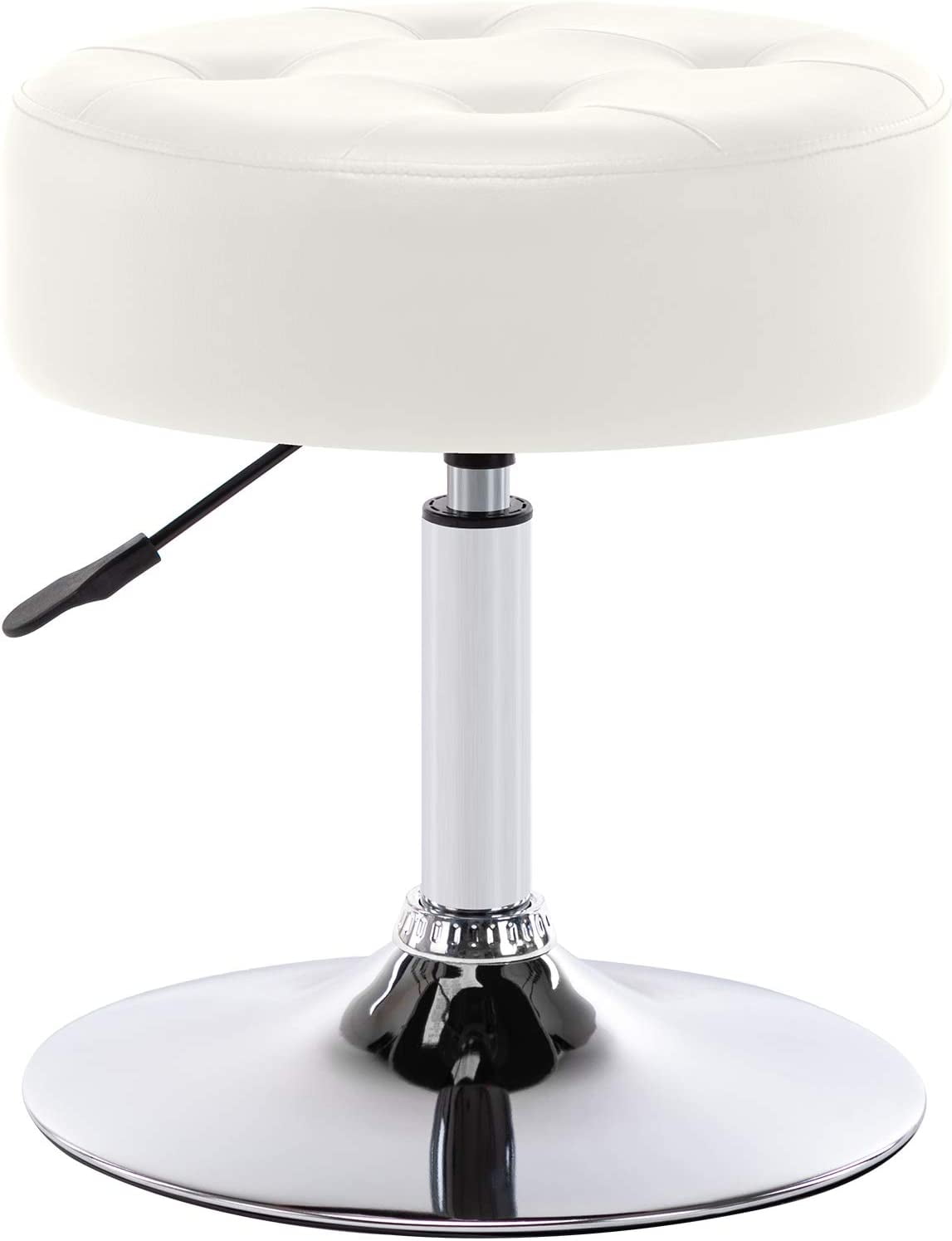 PU Leather Vanity Stool Makeup Stool Vanity Chair Height Adjustable ...