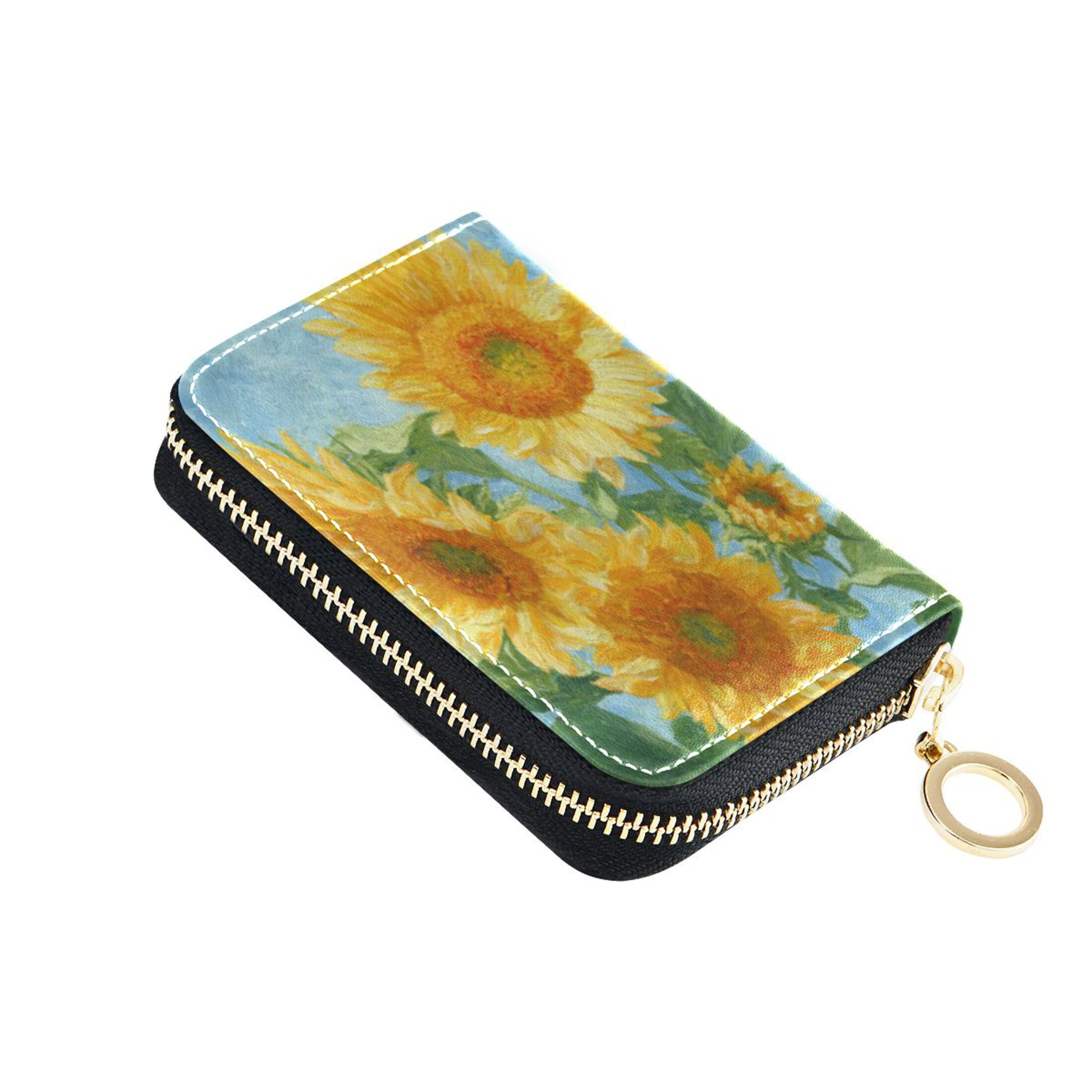 PU Leather Zip Card Holder Women's Card Case Zipper Card Case Compact ...