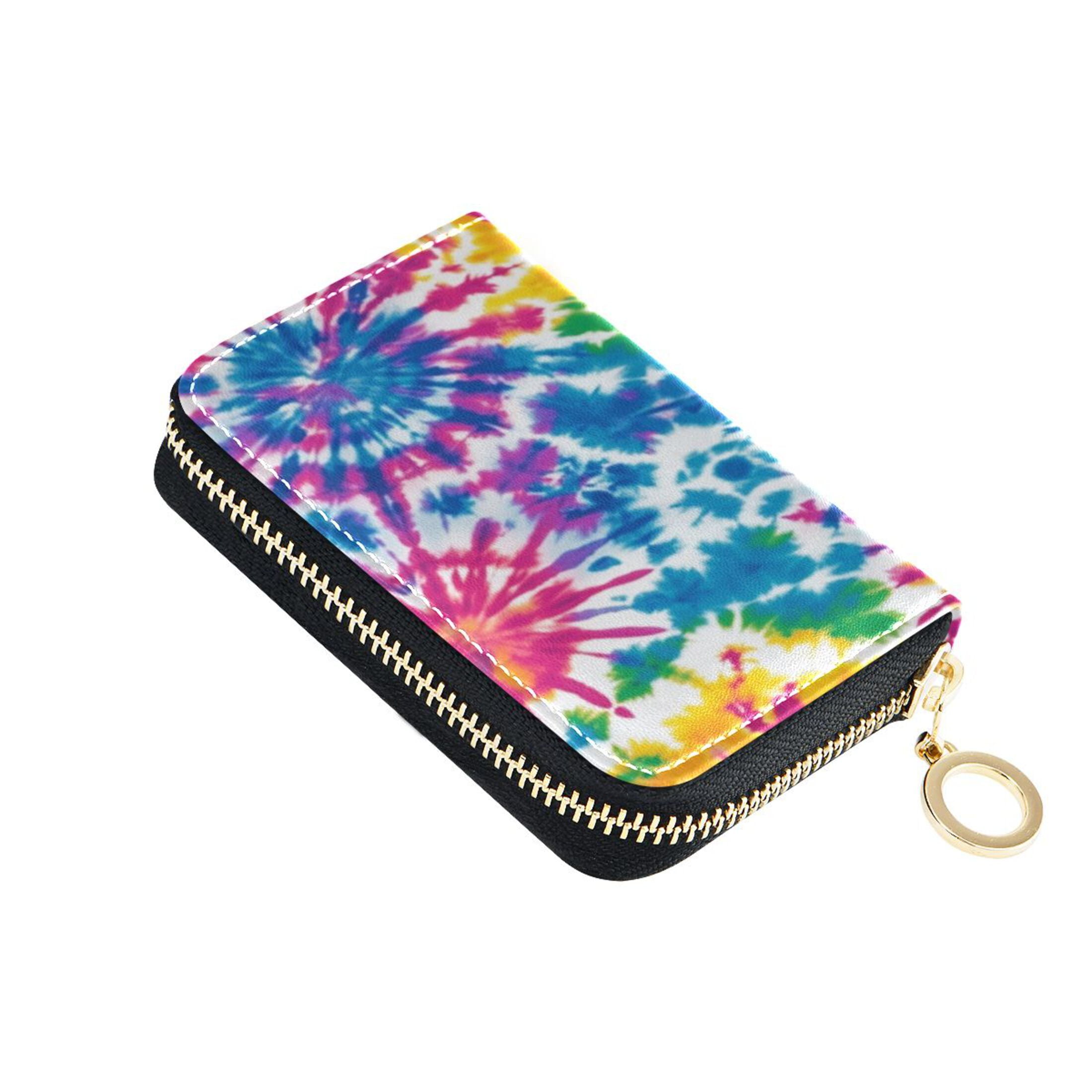 PU Leather Zip Card Holder Women's Card Case Zipper Card Case Compact ...