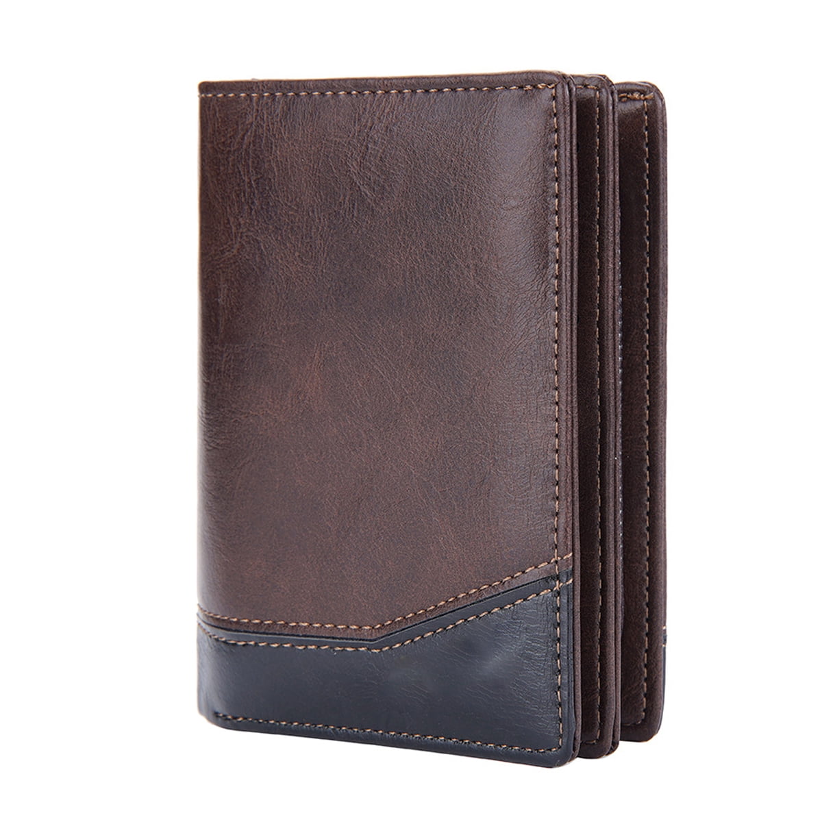 PU Wallet for Men, Smooth Leather Card Holder, Men's Slim Wallet ...