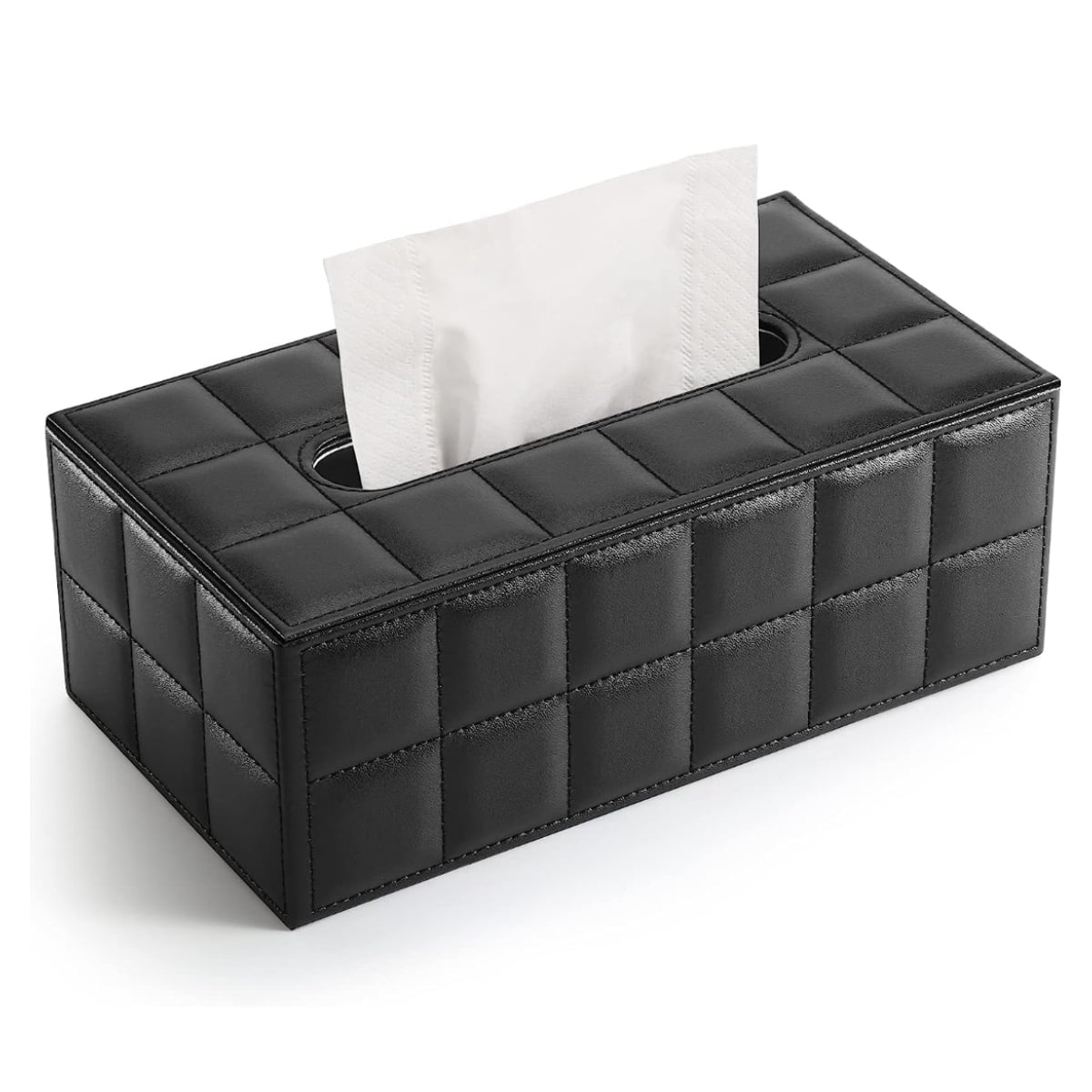 PU leather facial tissue carton, handkerchief box, tissue box, office ...