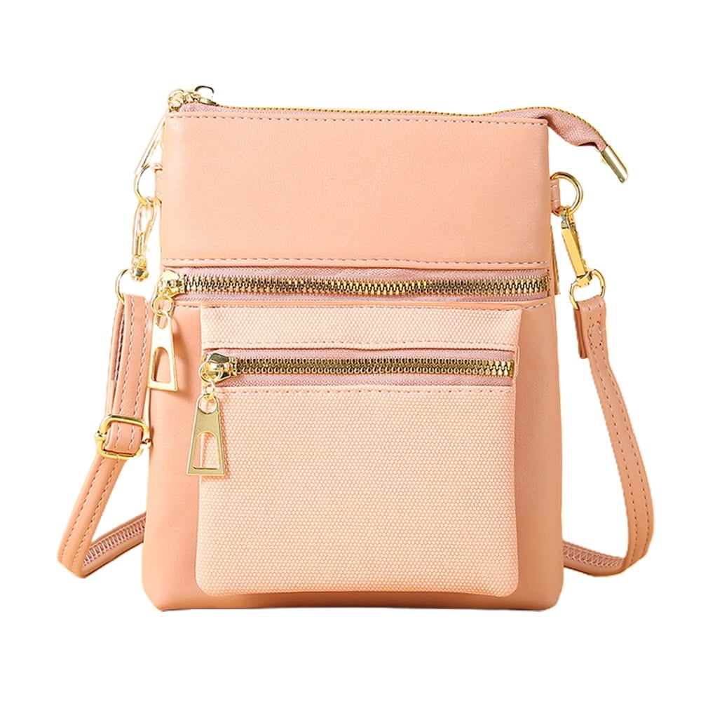 PU new ladies mobile phone bag soft shoulder diagonal bag trend zipper ...