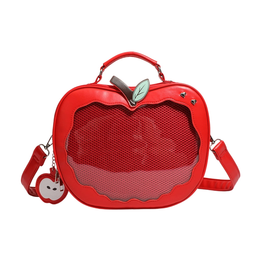 PU1eatherBackpack Apples Itabag Preppy Styles Shoulder Bag Crossbody ...