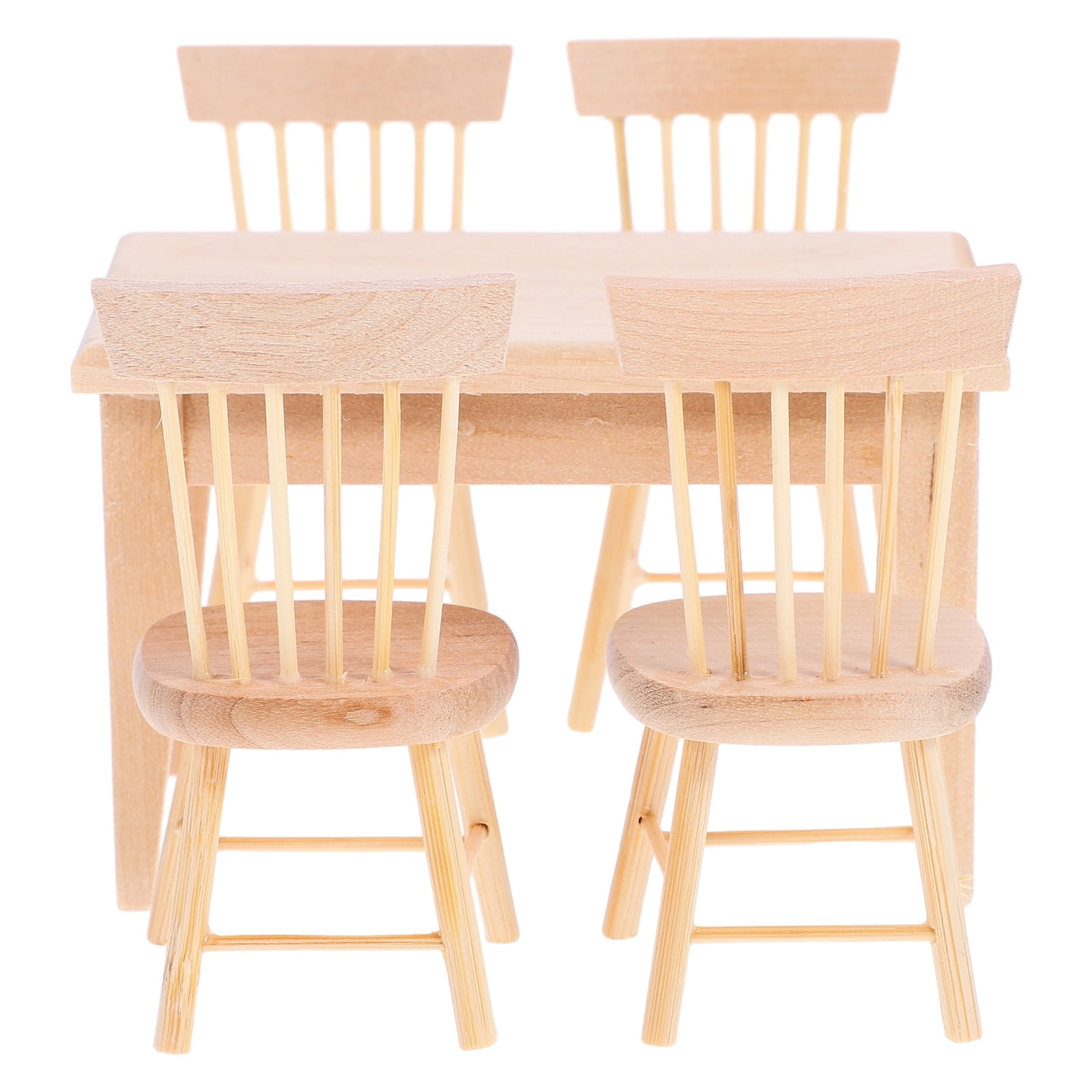 PUBERT 1 Set Miniature Dining Table Chair Wooden Furniture Tiny Desk ...
