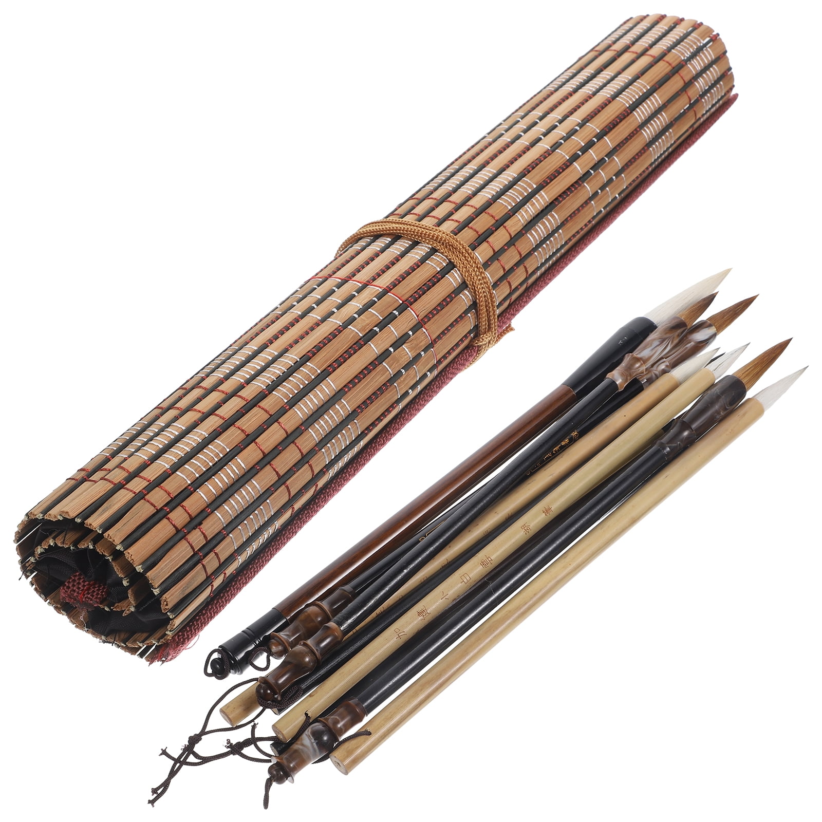 HONMEET Fine Brush Set for Calligraphy Practice and Art Creation Wooden ...