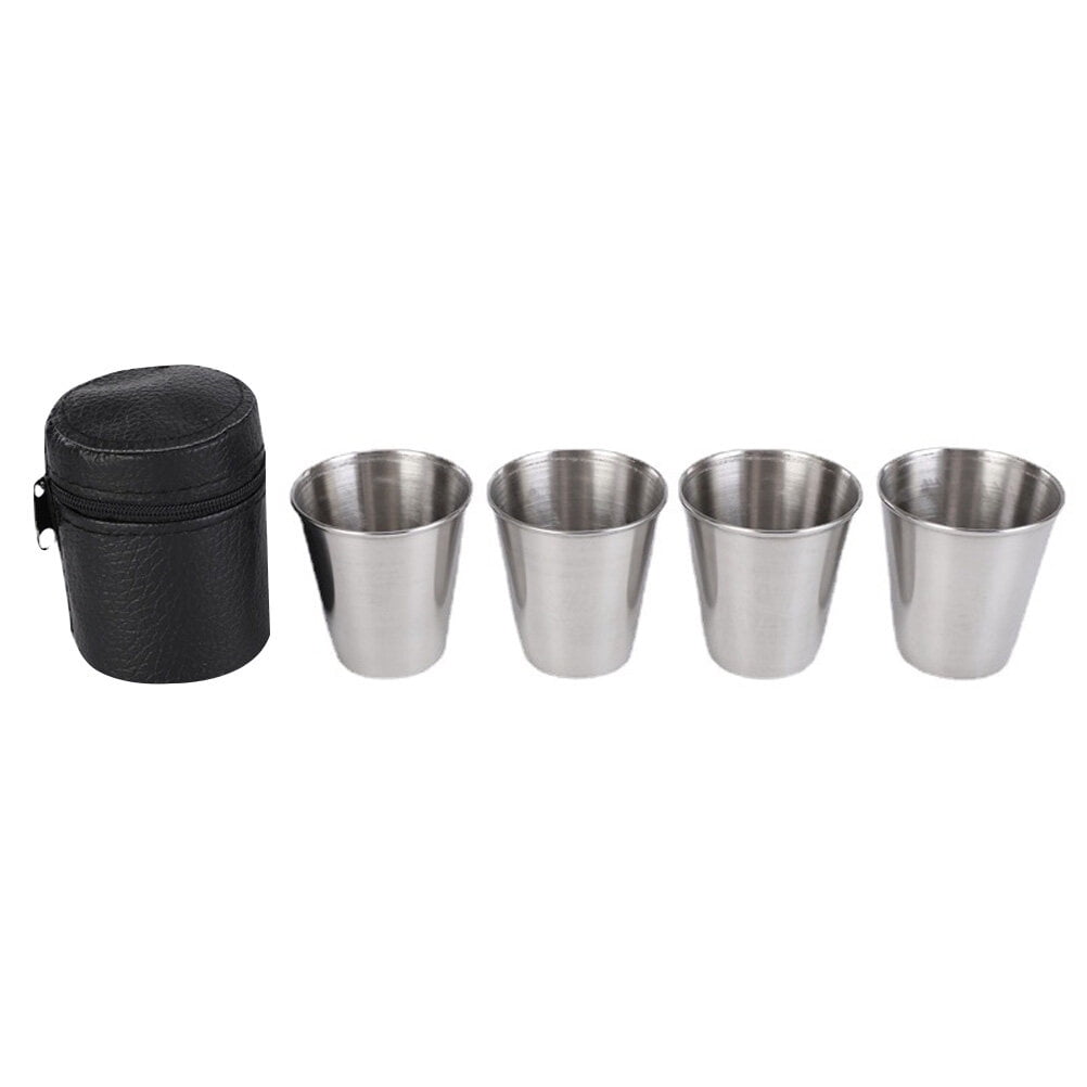 PUBERT 1 Set of Portable Shot Cups Camping Shot Cups Picnic Wine Cups ...