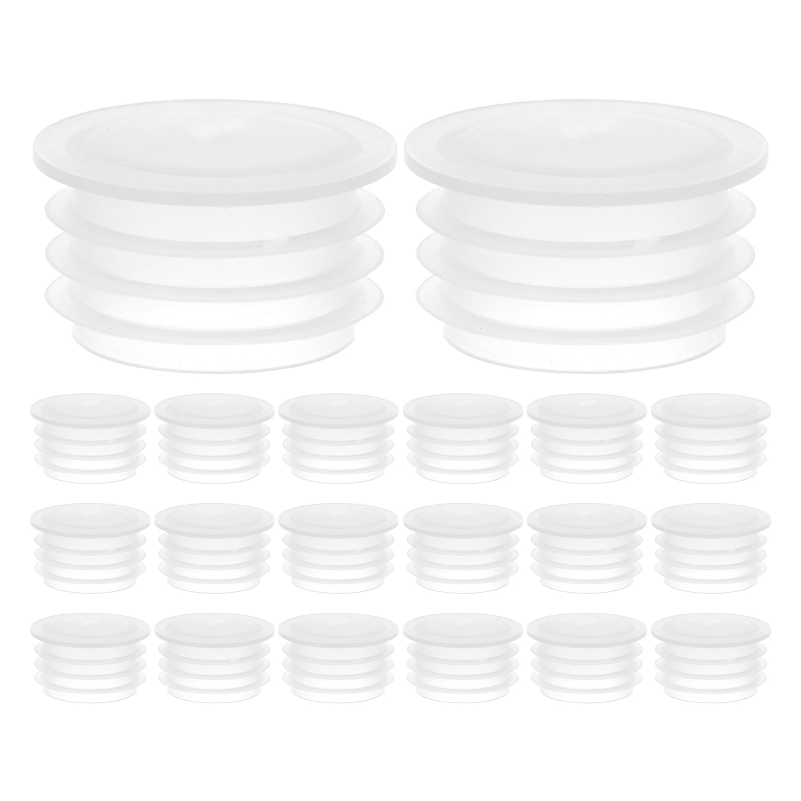 HONMEET White Dustproof Reusable Plastic Lids for Canning Mason Jars ...