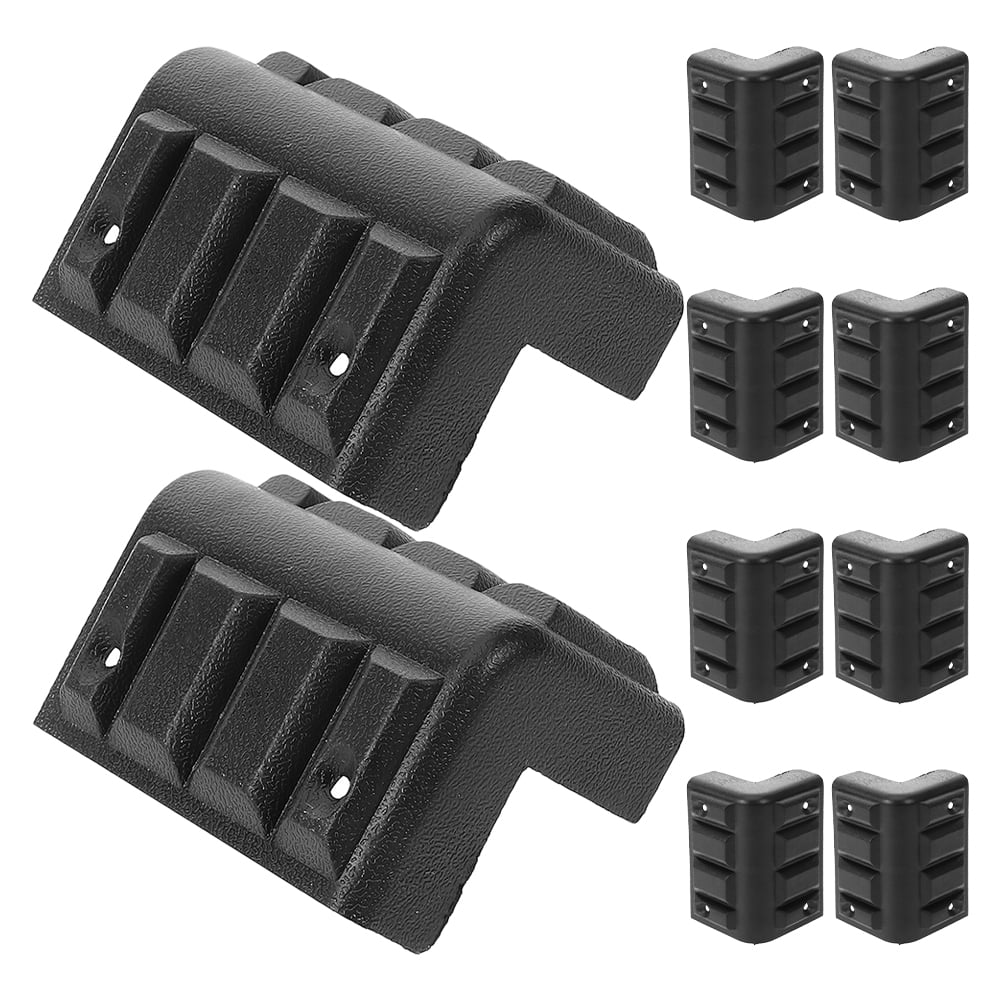 HOMEMAXS Durable Plastic Corner Protectors for Speaker Cabinets Black ...
