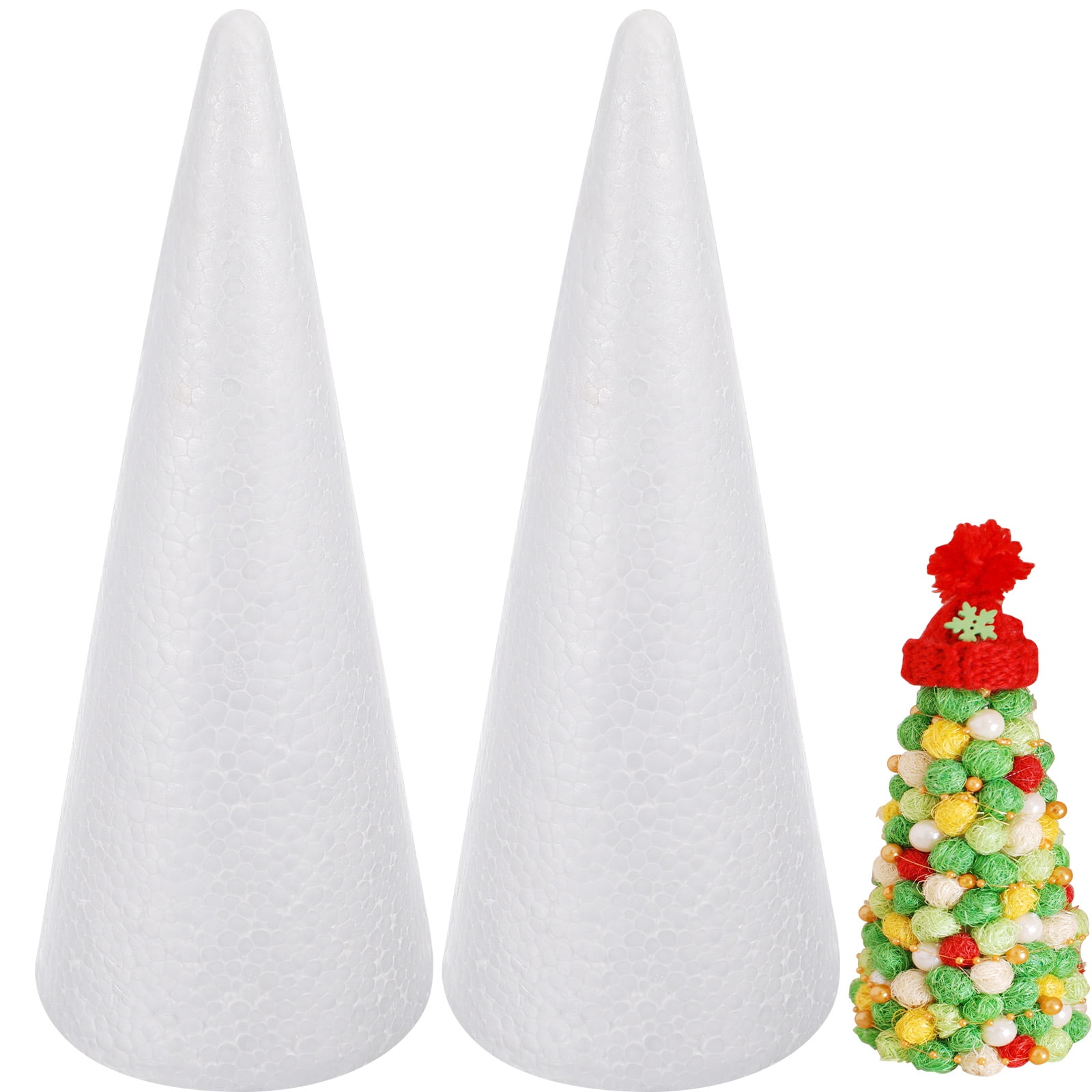 2pcs Tree Cone Crafts Christmas Tree Shapes for Holiday Tree Craft ...