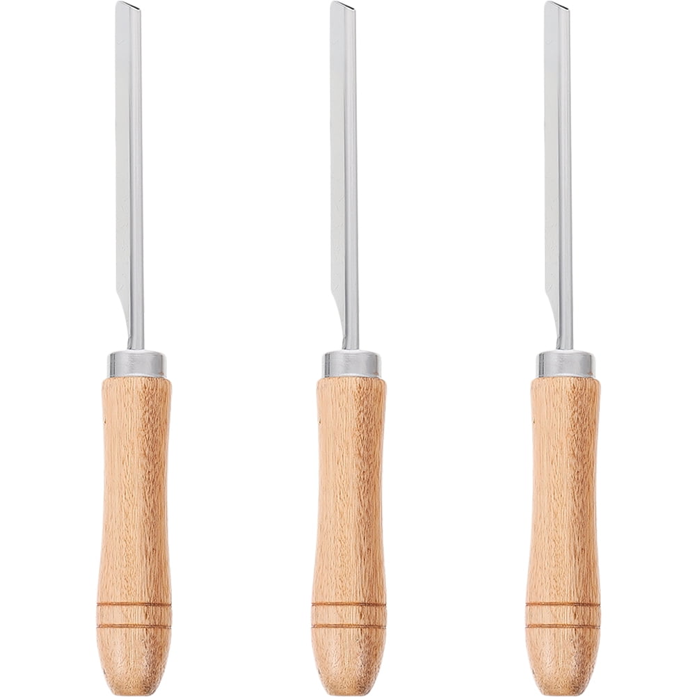 HONMEET Pig Hair Scraping Knives Rack Silver Fleshing Tool 3Pack ...