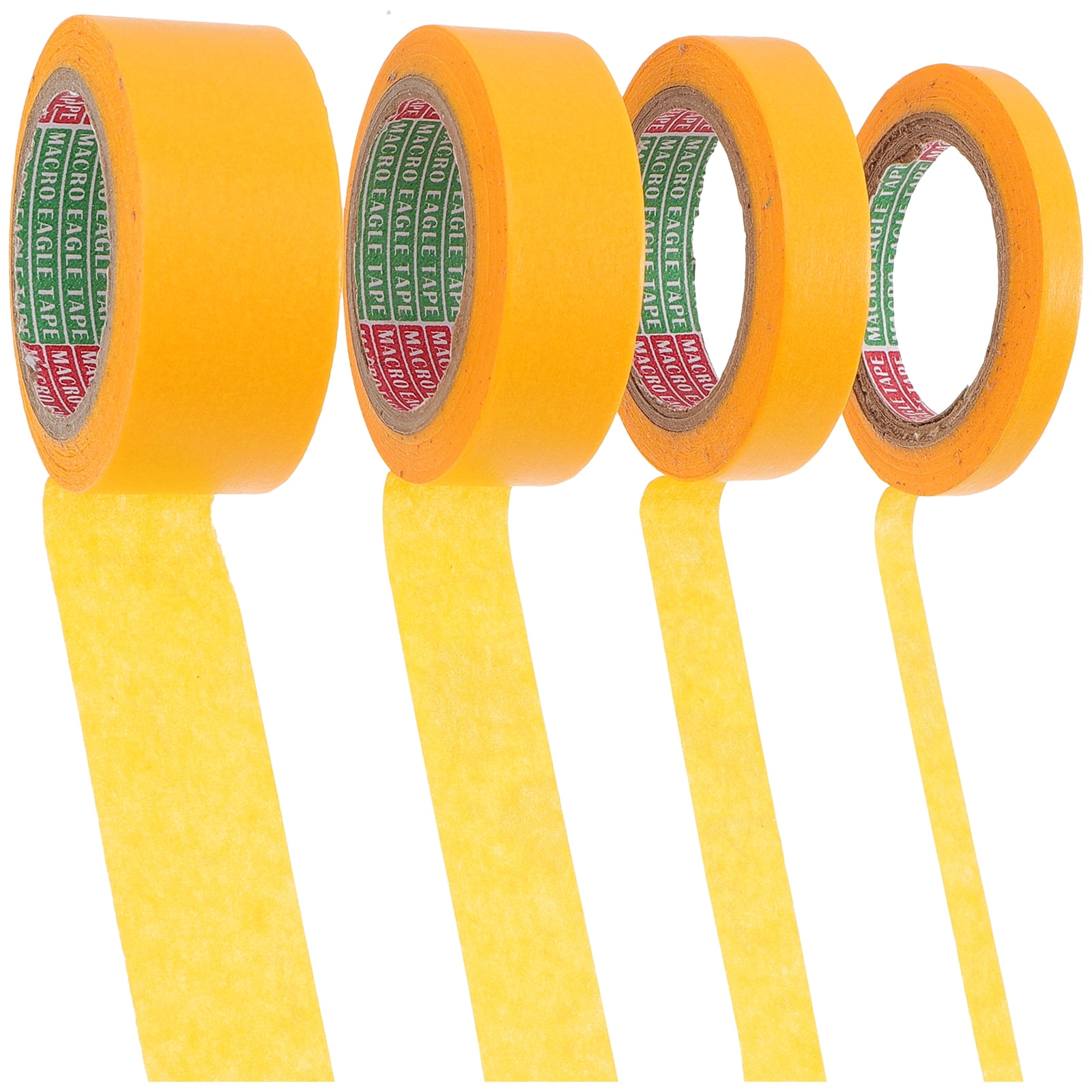 PUBERT 4 Rolls Masking Tape Assortment Painter Automotive Masking Tape ...