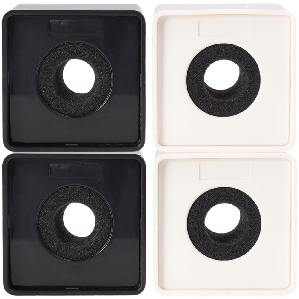 PUBERT 4pcs Microphone Square Interview Logo Microphone Flag Station ...