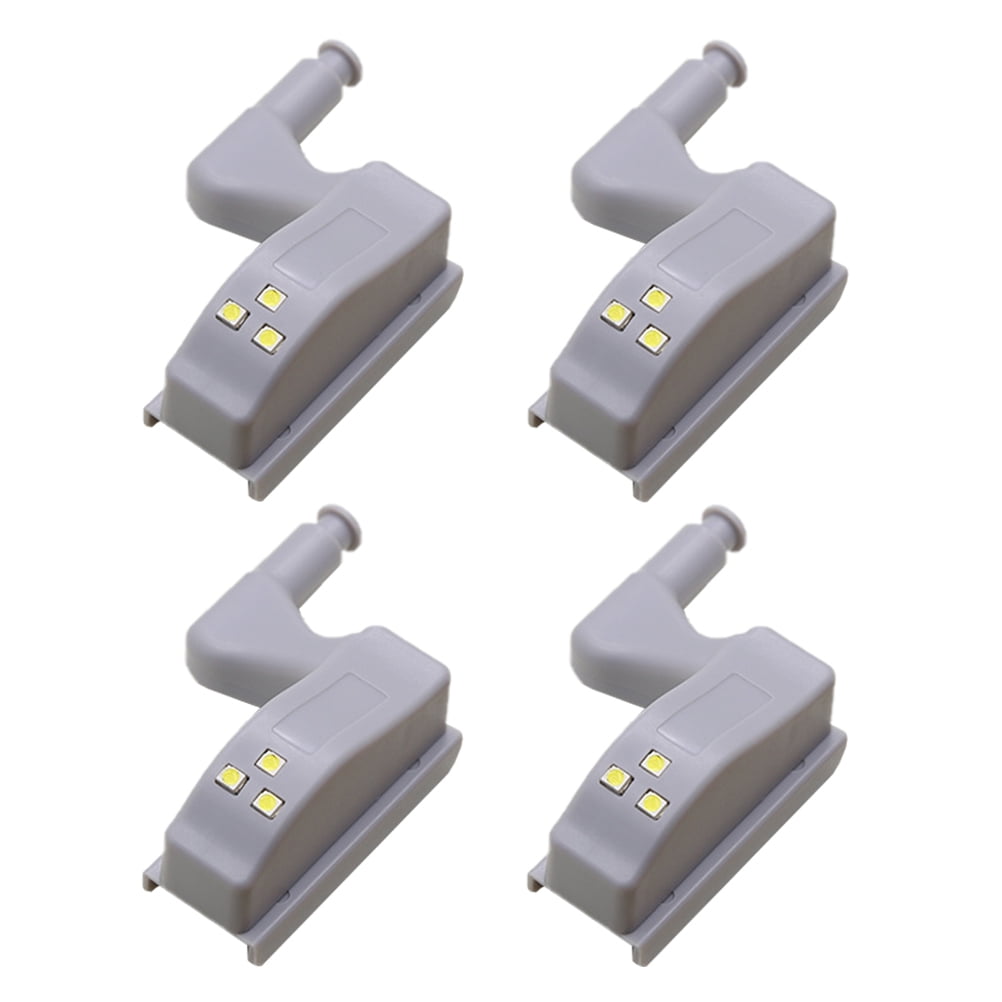 HONMEET 4-Pack LED Hinge Lights for Kitchen Cupboard Closet Cabinet ...