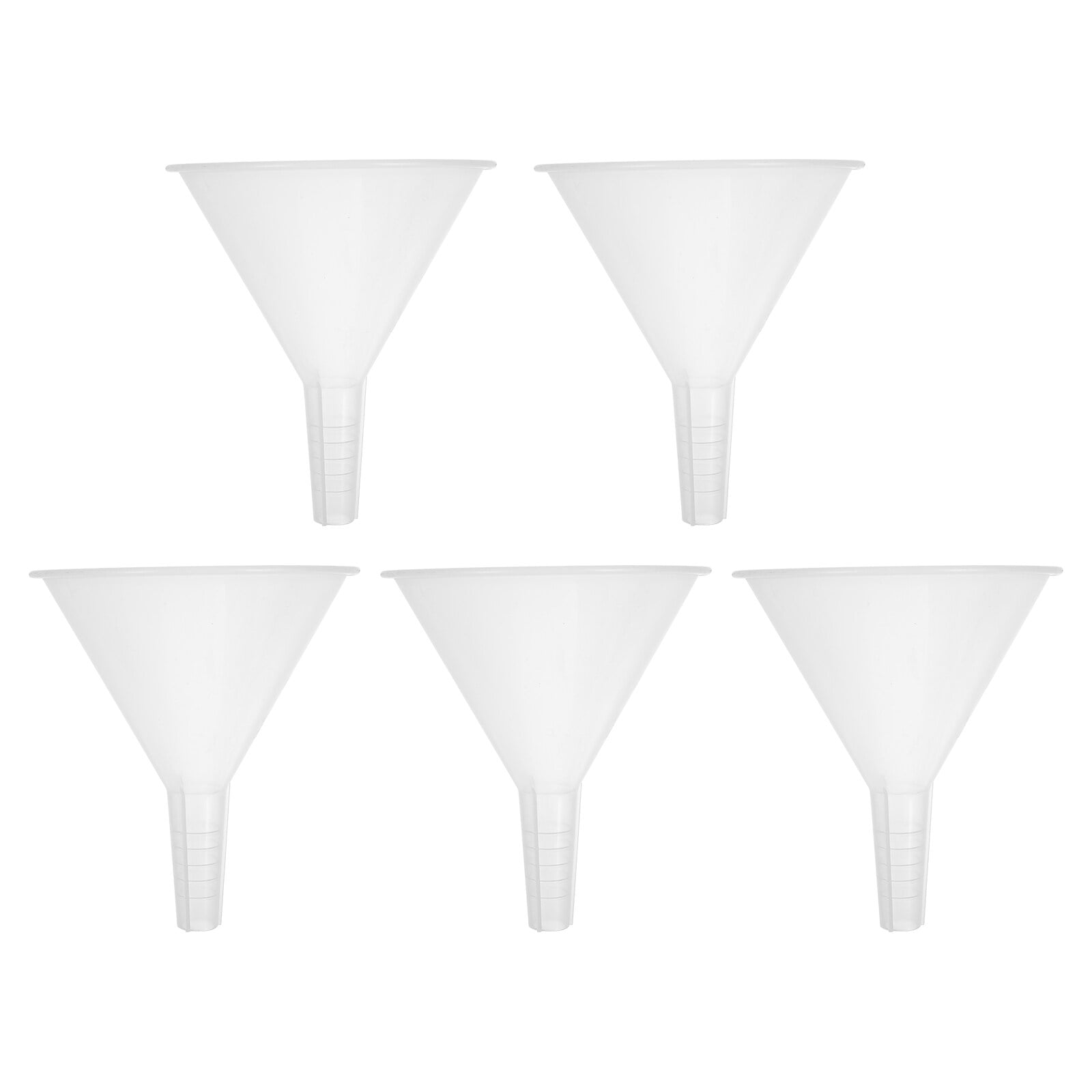 HONMEET 5-Pack Plastic Triangular Lab Funnels for Students, and ...