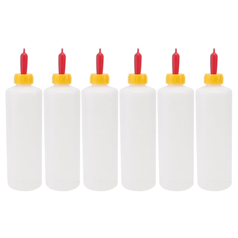 HONMEET Farm Animal Feeding Bottle Goat Milk Bottle Plastic 6Pcs 9.1X2 ...