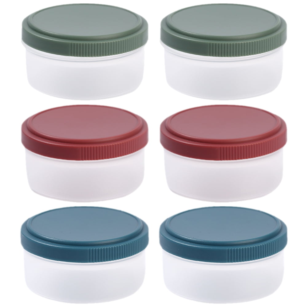 PUBERT 6pcs Small Plastic Containers Reusable Containers Stackable ...