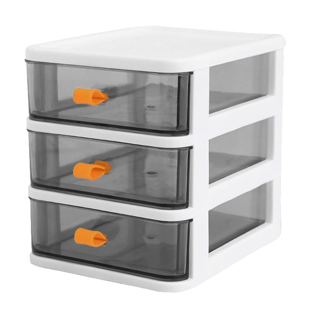 HONMEET Storage Cabinet With Drawers Desktop Storage Box White 1Set ...