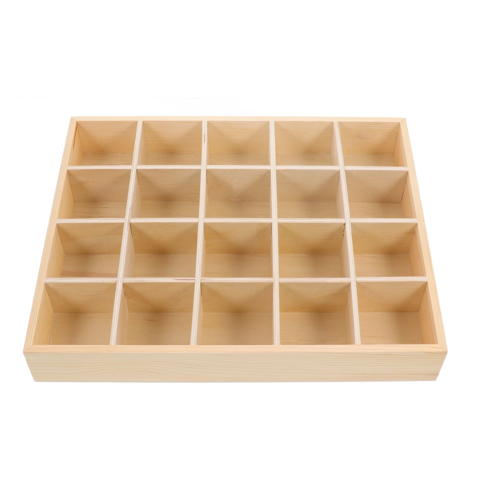HONMEET Storage Box Wood For Desk Multi Compartment Storage Hobbyists ...